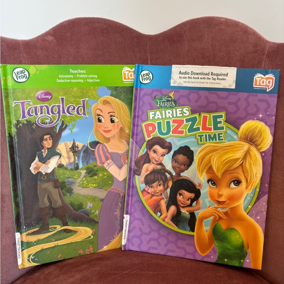 Toys | Disney Fairies Puzzle Time And Tangled Book Set | Poshmark